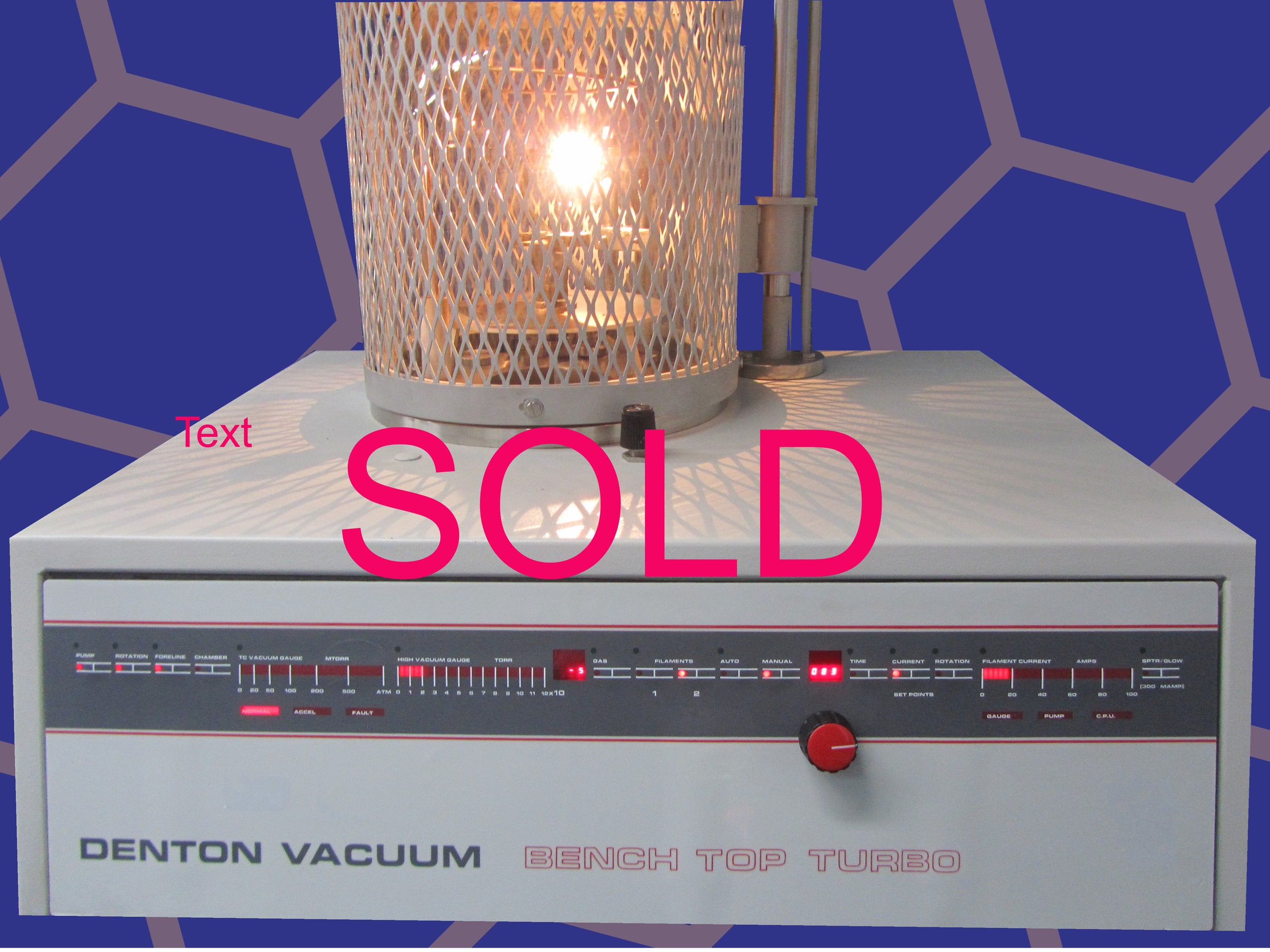 Denton Vacuum Bench Top Turbo Carbon Coater | Steve Perry Scanning ...